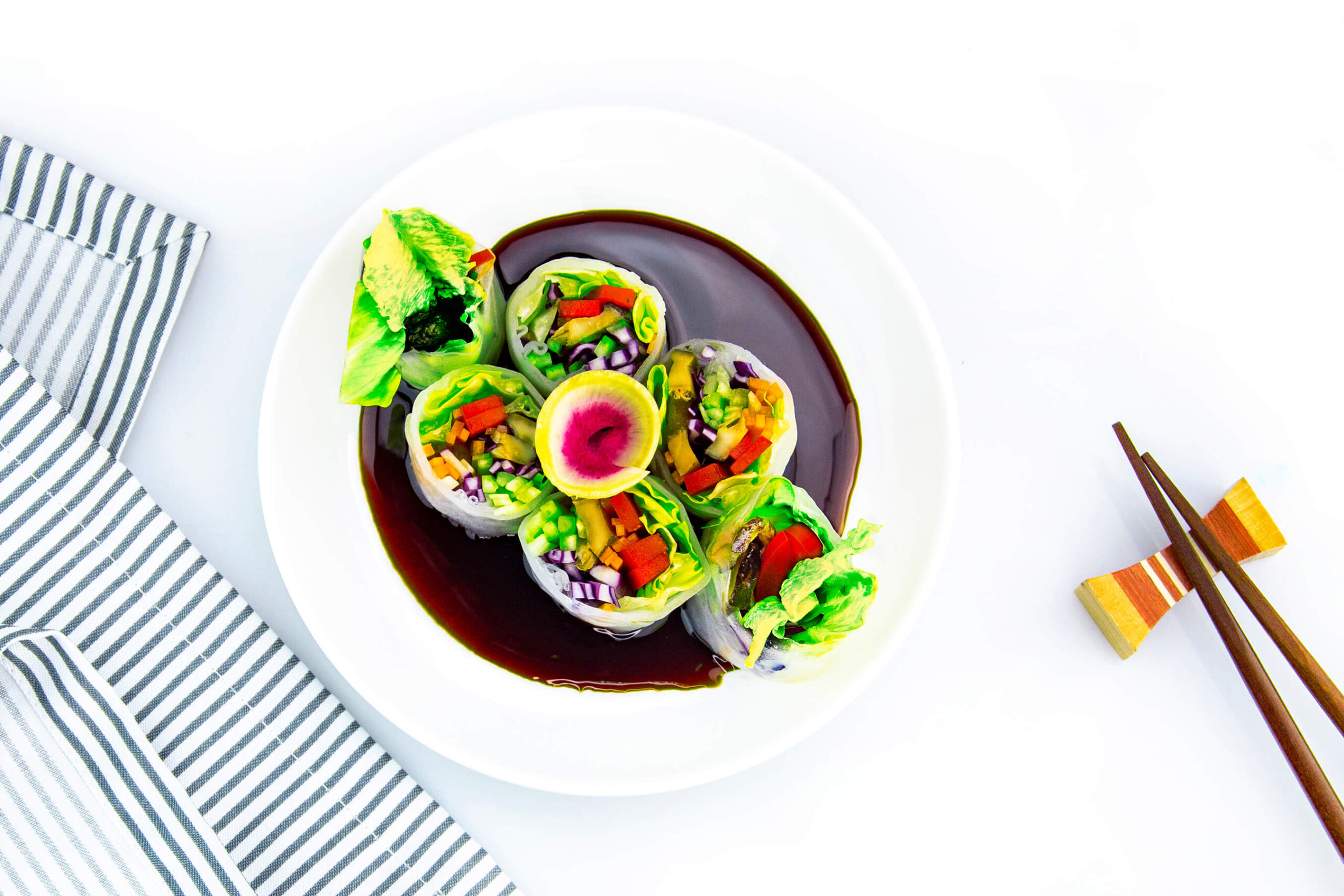 Spring rolls in rice paper with vegetables - a step-by-step recipe from ...